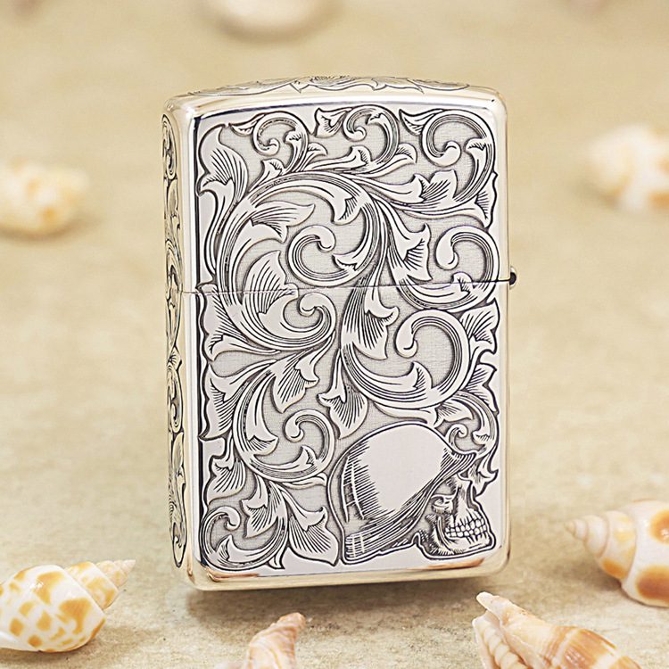 Etching Brass Armor Lacquer Art Spider-Man Zippo Lighter