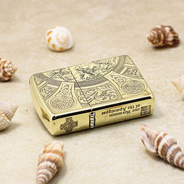 Zippo Armor 5-Sides Engraved Arabesque Windy Lighter