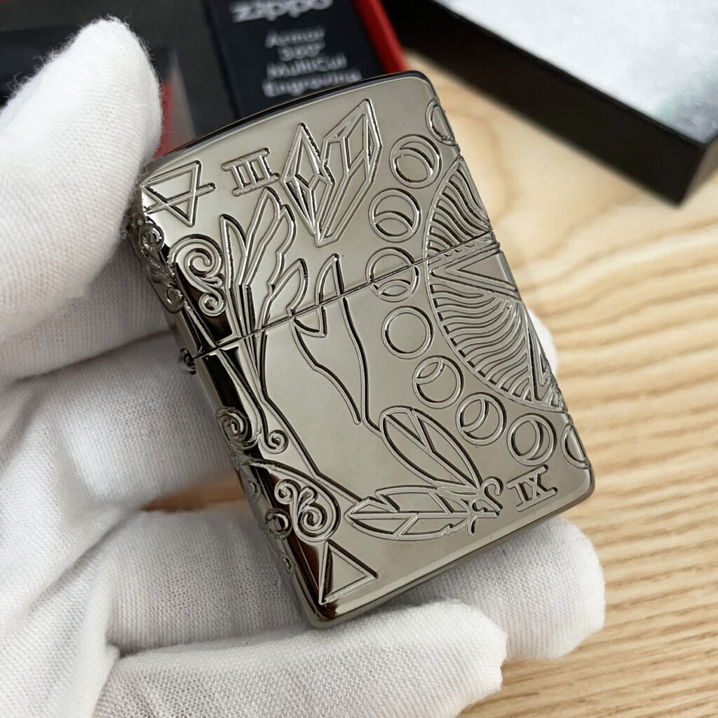 Zippo Armor Wicca With Occult Markings Design Lighter 49689