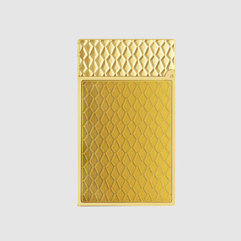 S.T. Dupont Ligne 2 Yellow Gold Dragon Pattern Lighter C16630