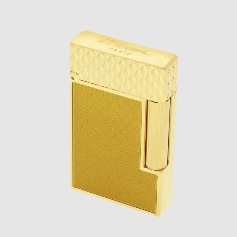 S.T. Dupont Ligne 2 Yellow Gold Dragon Pattern Lighter C16630