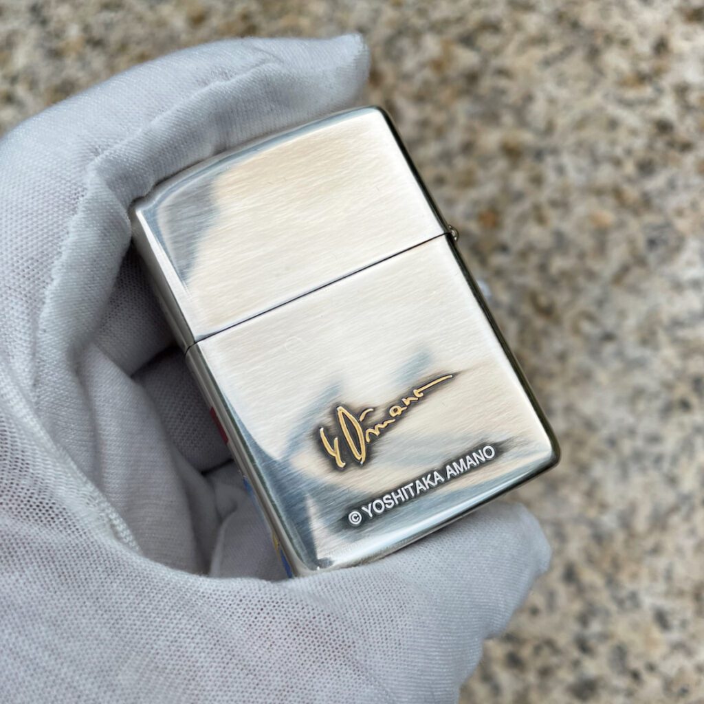 Japanese Zippo Plated Silver Amano Yoshitaka Final Fantasy Lighter