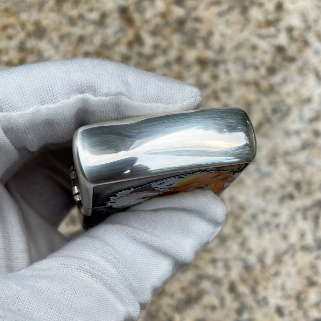 Japanese Zippo Plated Silver Amano Yoshitaka Final Fantasy Lighter