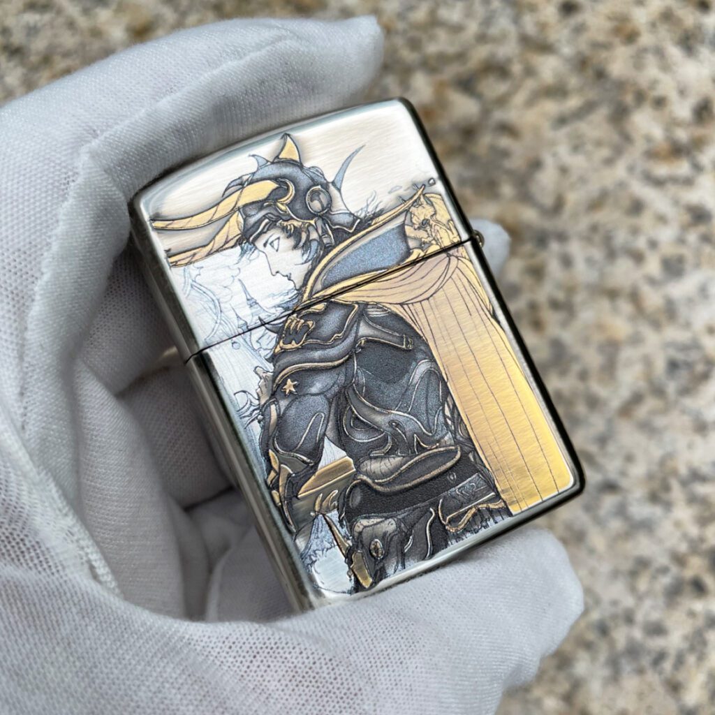 Japanese Zippo Plated Silver Amano Yoshitaka Collection Lighter