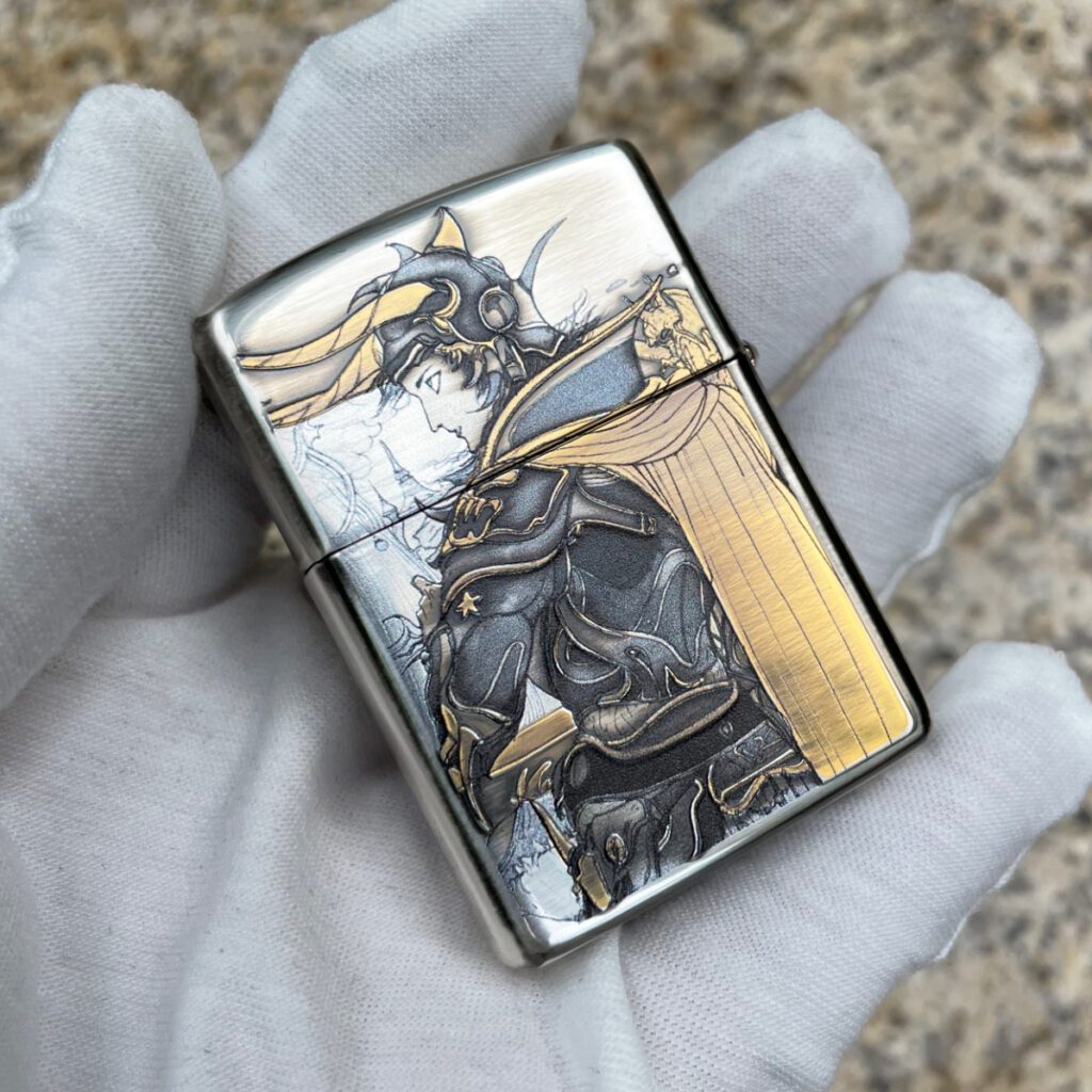Japanese Zippo Plated Silver Amano Yoshitaka Collection Lighter