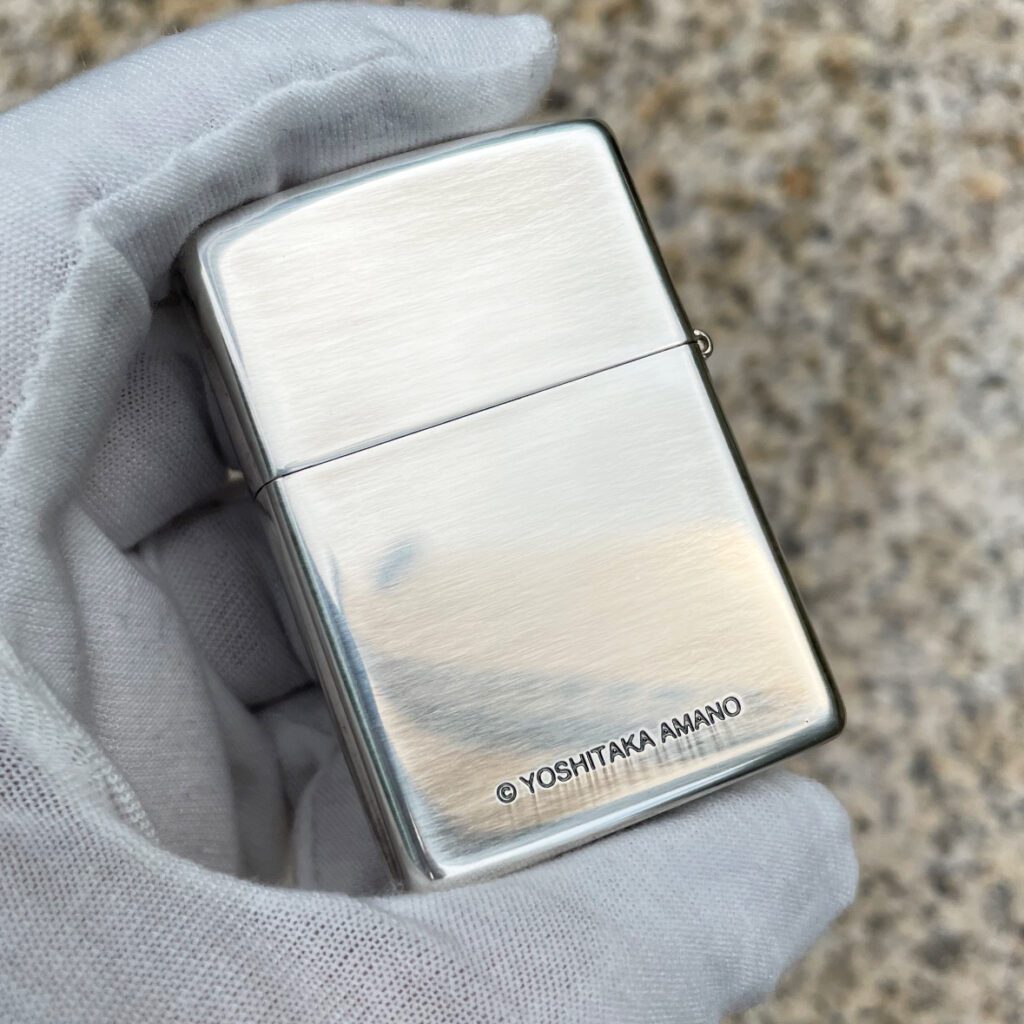 Japanese Zippo Plated Silver Amano Yoshitaka Dragon Knight Lighter
