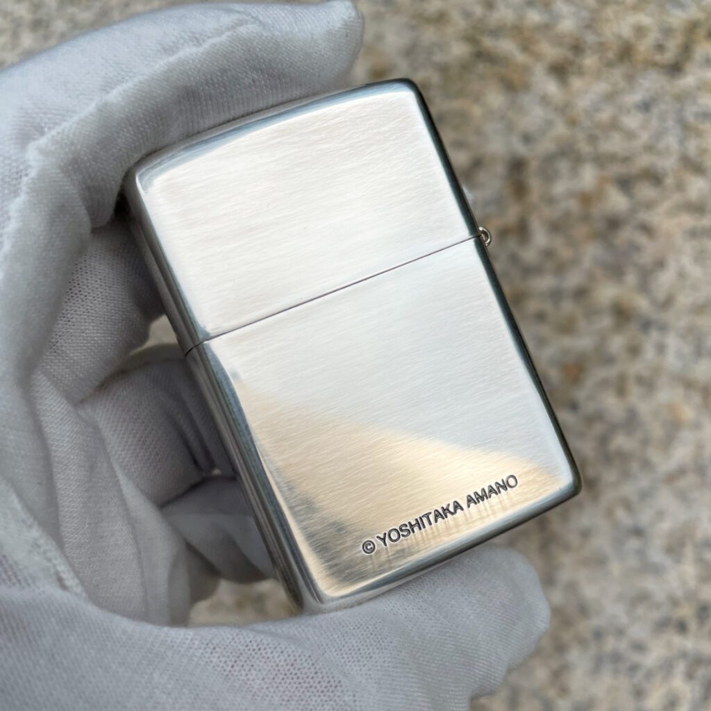 Japanese Zippo Plated Silver Amano Yoshitaka Dragon Knight Lighter