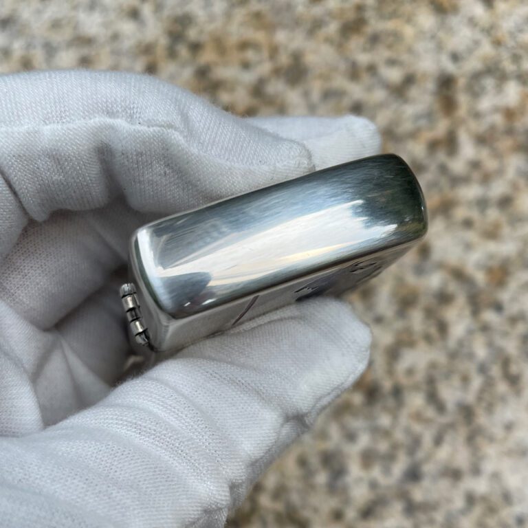 Japanese Zippo Plated Silver Amano Yoshitaka Dragon Knight Lighter
