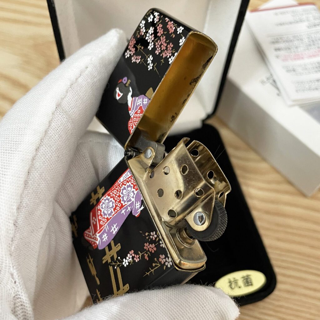 Japanese Zippo Traditional Crafts Maki-e Maiko Kyoto Lighter