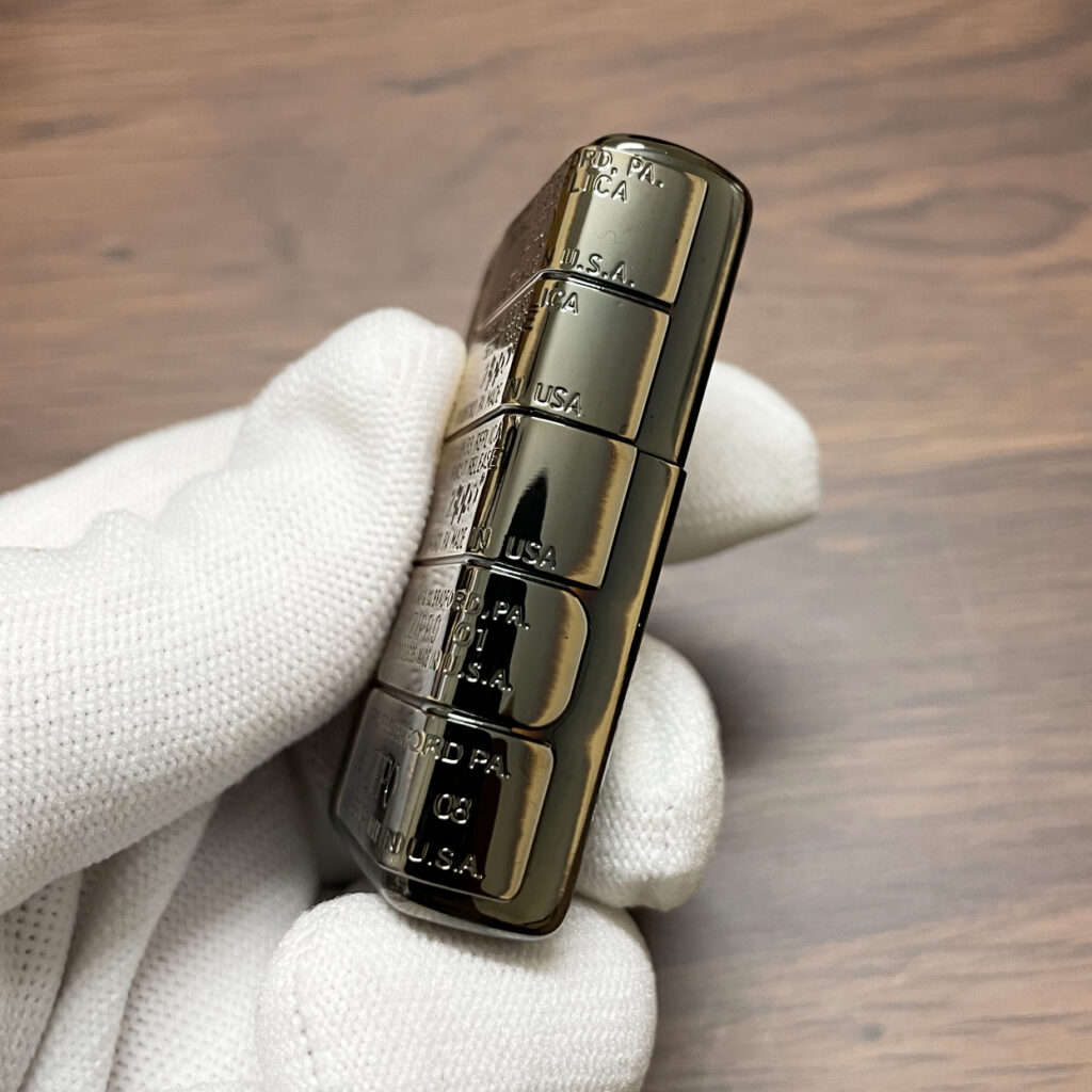 Japanese Zippo Smoked Golden Bottom Stamps Date Codes Lighter