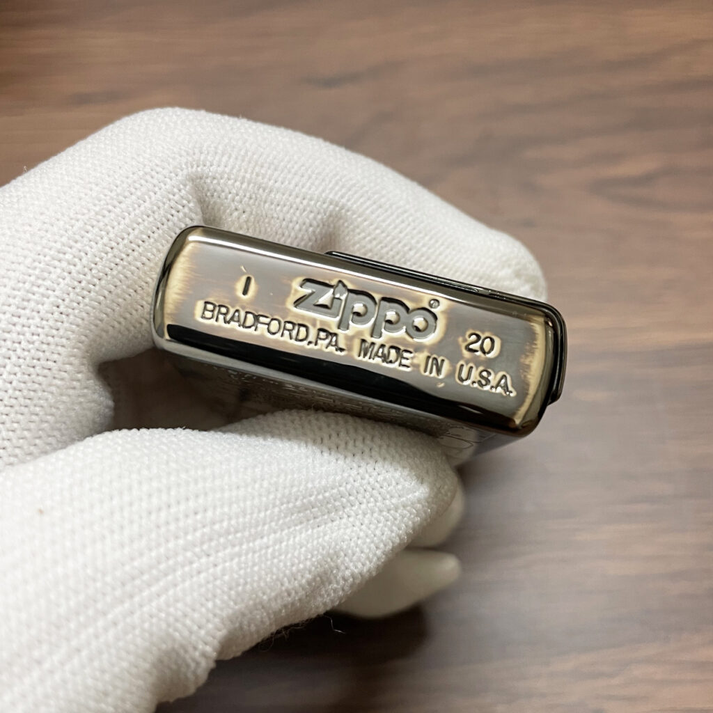 Japanese Zippo Smoked Golden Bottom Stamps Date Codes Lighter