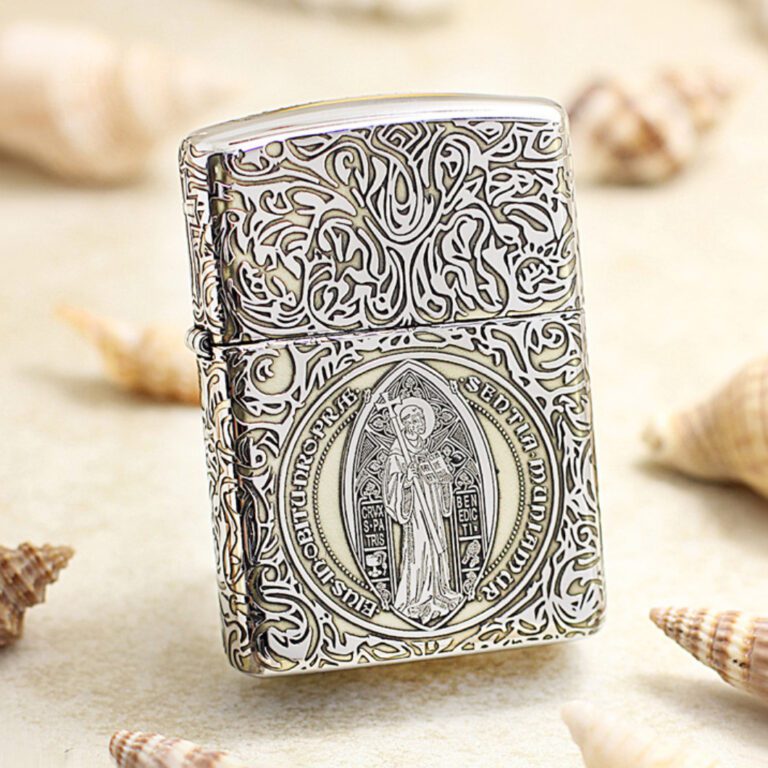 Zippo Plated Silver 5-Sides Constantine Lighter
