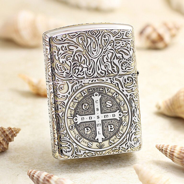 Zippo Plated Silver 5-Sides Constantine Lighter