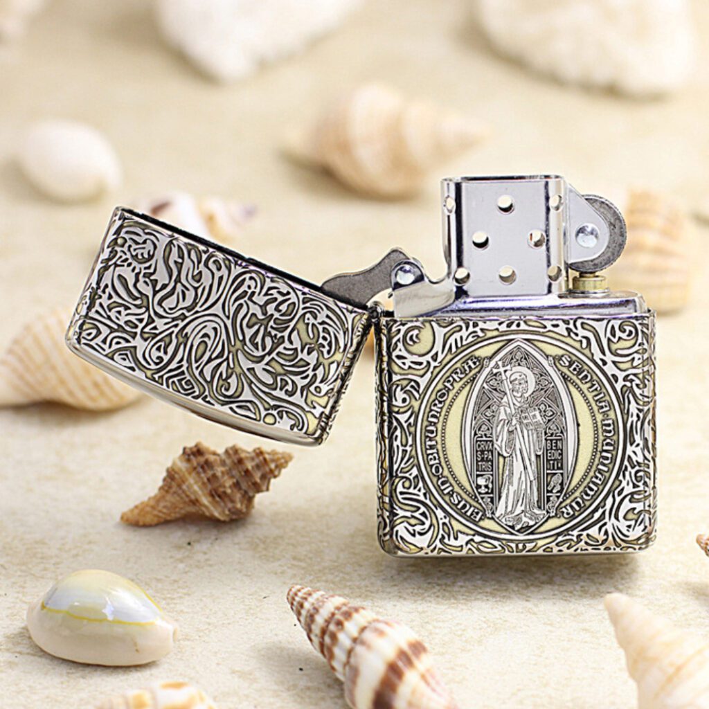 Zippo Plated Silver 5-Sides Constantine Lighter