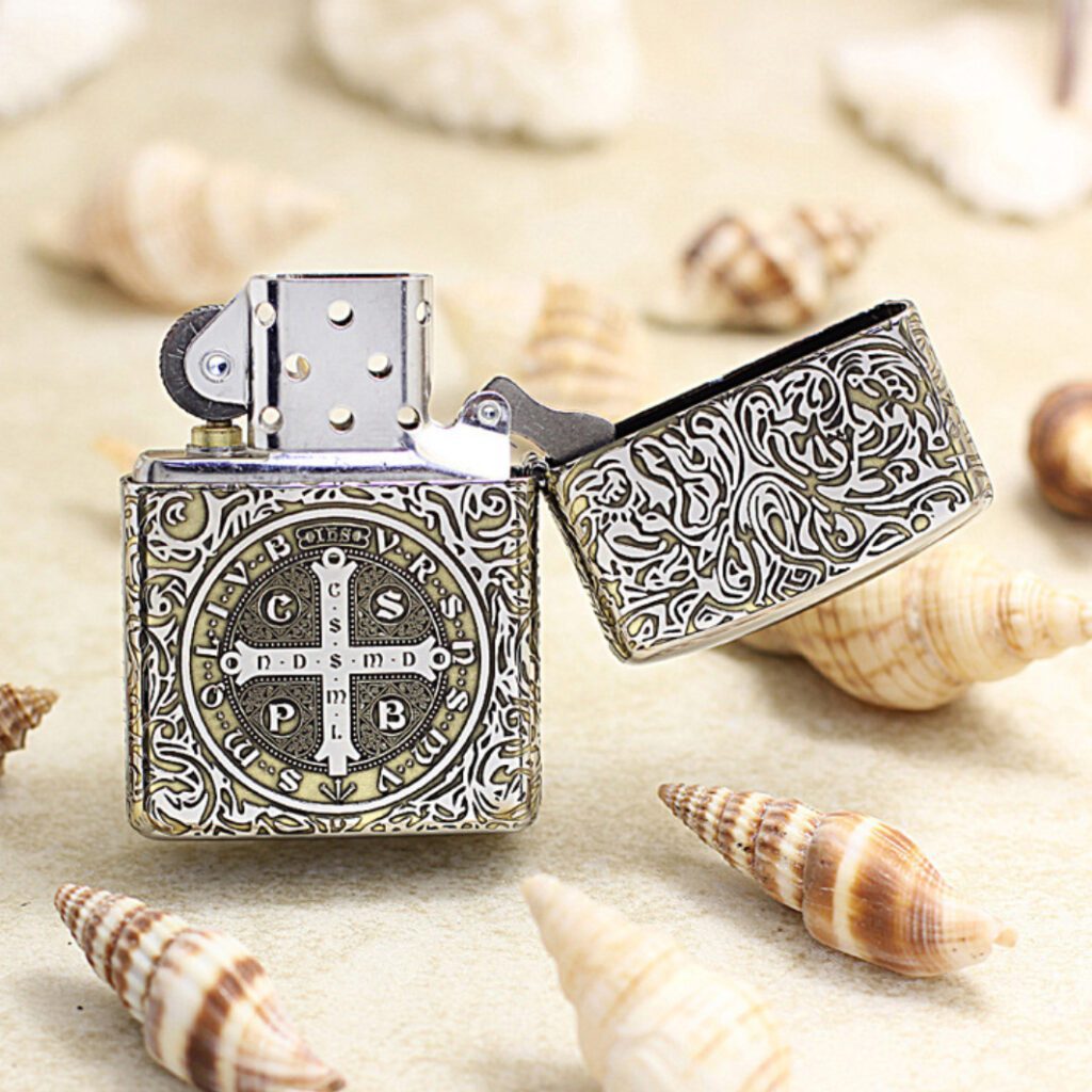 Zippo Plated Silver 5-Sides Constantine Lighter