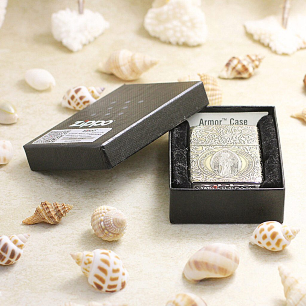 Zippo Plated Silver 5-Sides Constantine Lighter