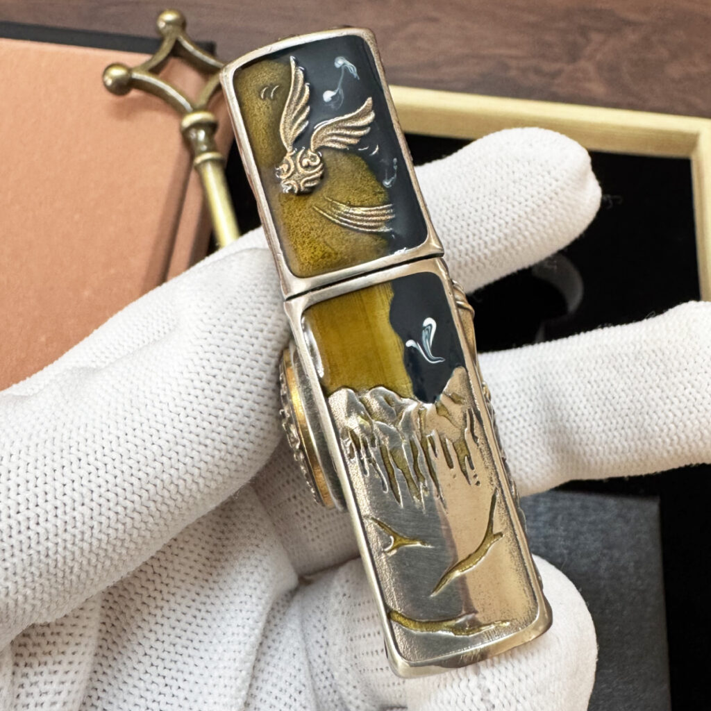 Zippo Etching Silver Harry Potter Magic Academy Lighter