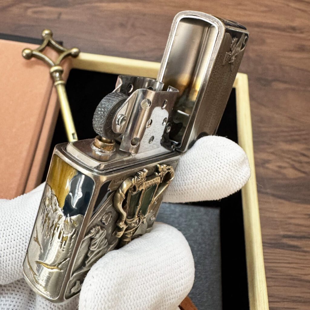 Zippo Etching Silver Harry Potter Magic Academy Lighter