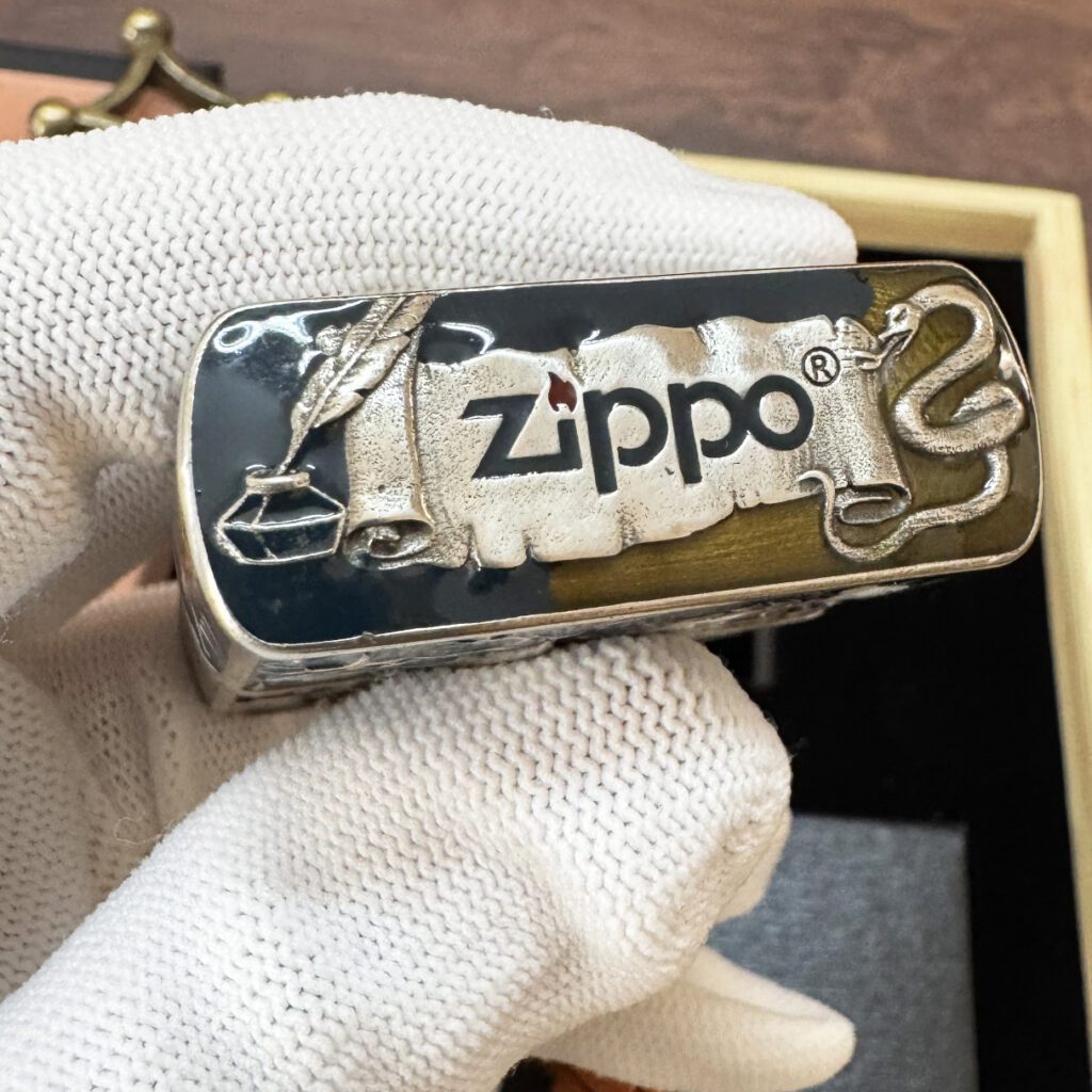 Zippo Etching Silver Harry Potter Magic Academy Lighter