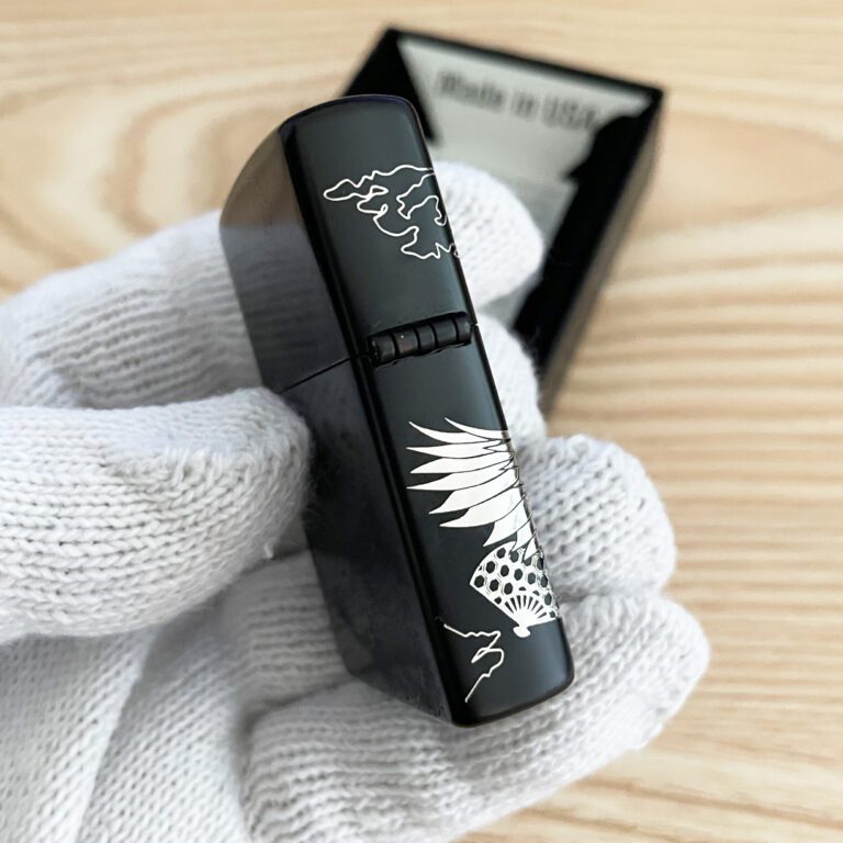 Japanese Zippo Lacquer Silver Plating Phoenix Lighter