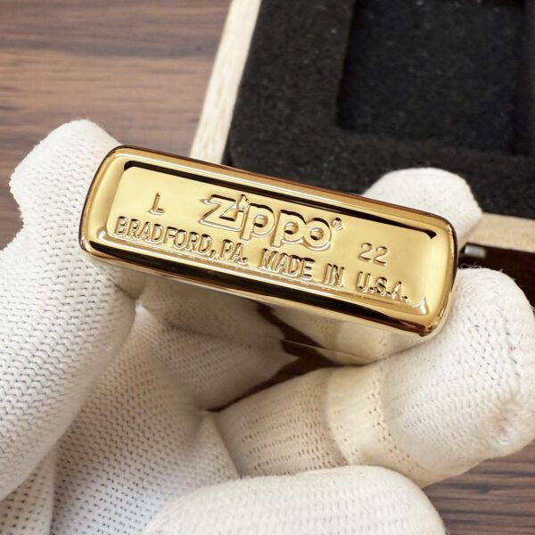 Japanese Zippo 18K Gold Plated Snake Lighter
