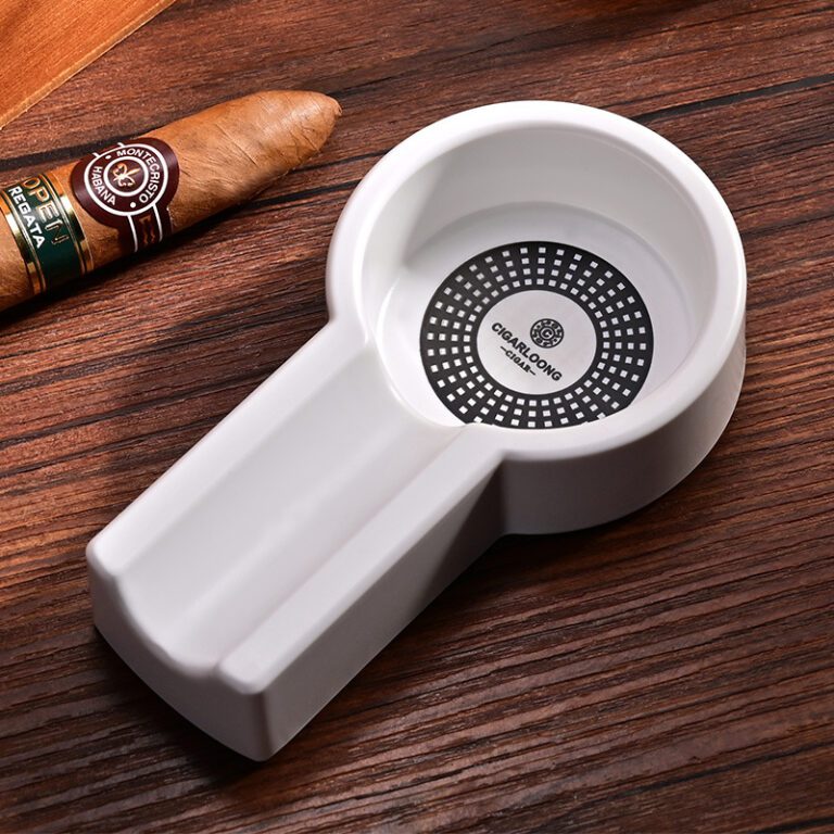 CigarLoong Painted Single Slot Cigar Ceramics Ashtray