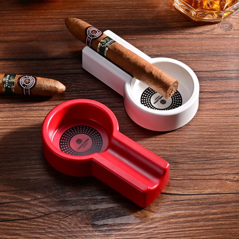 CigarLoong Painted Single Slot Cigar Ceramics Ashtray