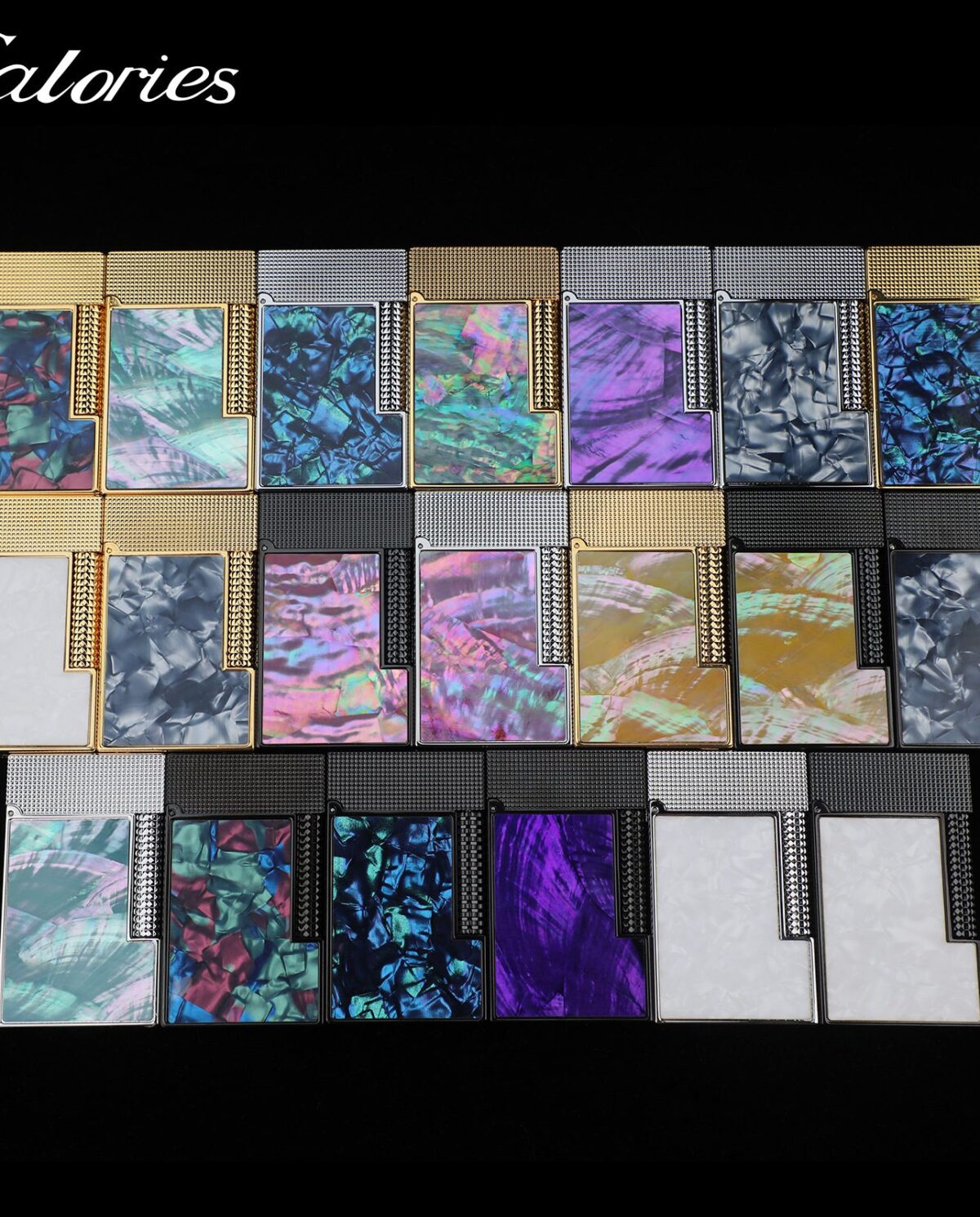 Calorie Luxury Perfect Ping Sounds Mother-of-Pearl Lighter