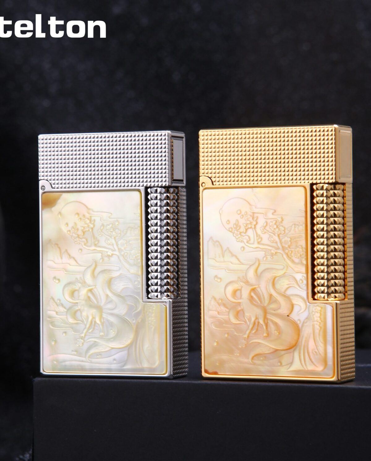 Stelton Line 2 Perfect Ping Sound Mother-of-Pearl Nine-Tailed Fox Lighter