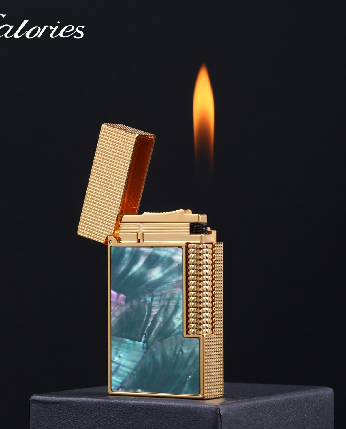 Calorie Luxury Perfect Ping Sounds Mother-of-Pearl Lighter