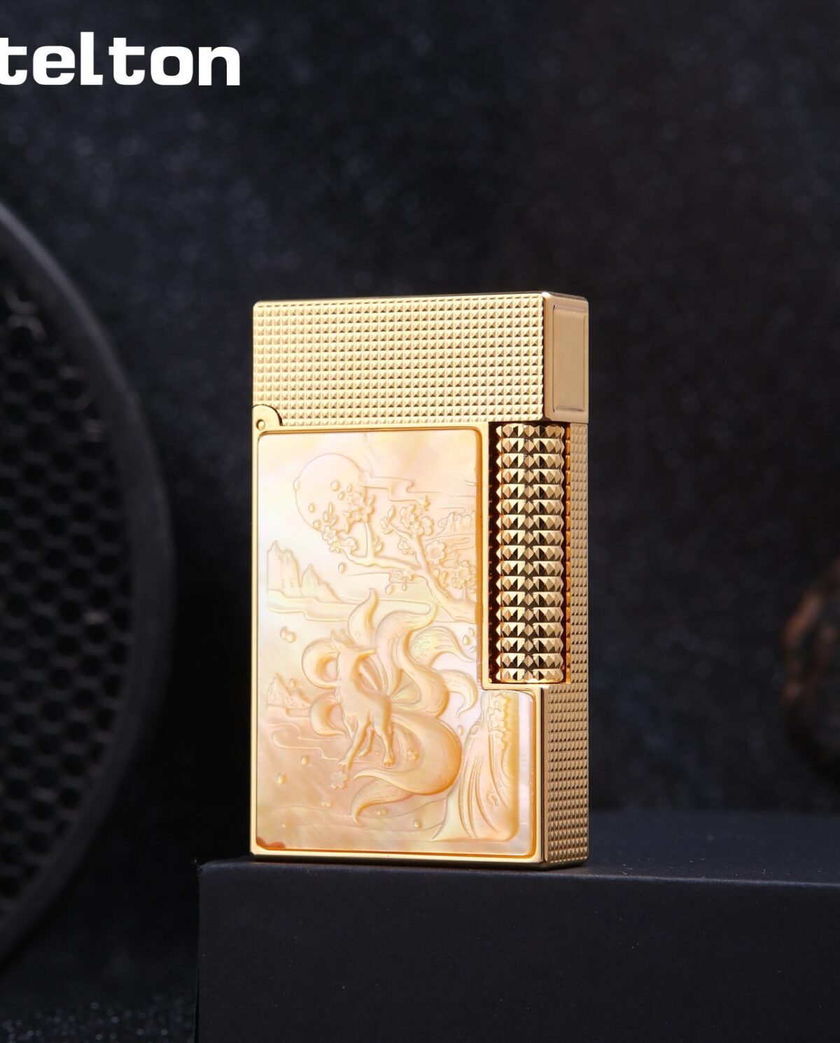 Stelton Line 2 Perfect Ping Sound Mother-of-Pearl Nine-Tailed Fox Lighter